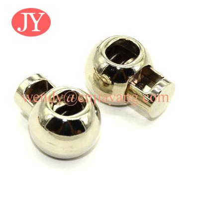 China jiayang Custom colour metal cord lock end stopper for string for sale