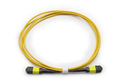China 8 kernen 12 Kernen 24 Kernenmpo MTP Vezel Optische Patchcord OS2 Gele TypeB LSZH Te koop