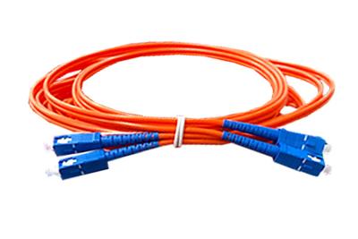 Cina Sc a fibra ottica UPC dei cavi di toppa LSZH di multi modo duplex di 3.0mm a Sc UPC con l'arancia in vendita