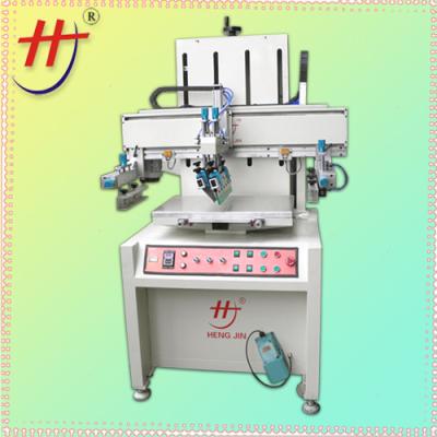 China CE Approved Chinese HS-600PI Precise Flatbed Semi-automatic Screen Printer With Vaccum System for Leather and PVC Film for sale