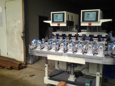 China 24 stations high speed rotary automatic pad printer for plastic bottle 8 colors printing for sale