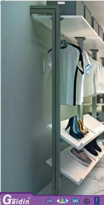China Household elegant aluminium storage shelving systems wardrobe fittings walk in wardrobes closets for sale