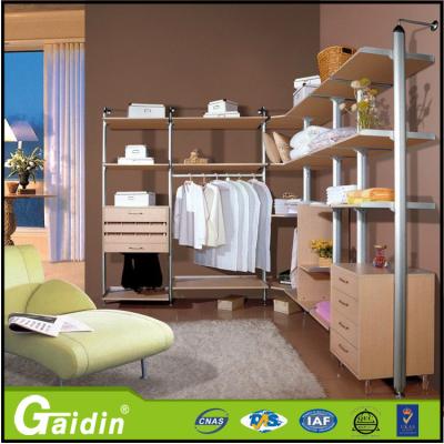 China hottest luxury aluminum profile closet cabinet organizers cloth modular wardrobe for sale