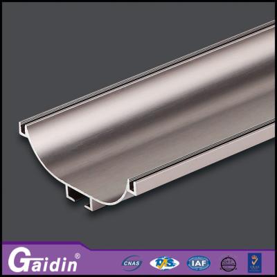 China aluminum extrude recessed CNC kitchen cabinet shower door handle profiles for sale
