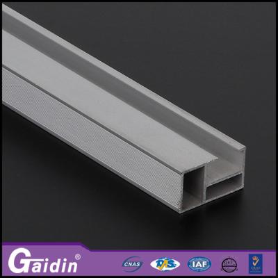 China aluminum extrude recessed curved kitchen cabinet shower door handle profiles for sale