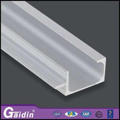 China aluminum extrude recessed electrophoretic kitchen cabinet shower door handle profiles for sale
