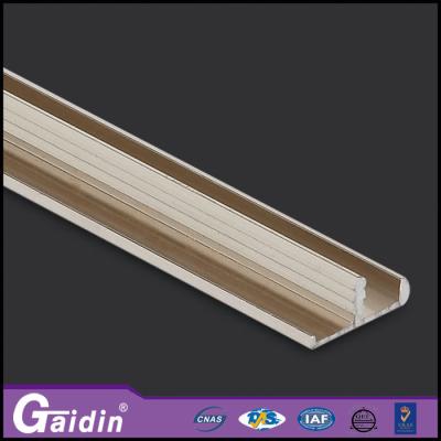 China aluminum extrude architectural woodgrain kitchen cabinet shower door handle profiles for sale