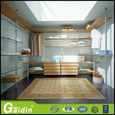 China Aluminum accessories wooden shelves furniture easy installed walk in closet for sale for sale