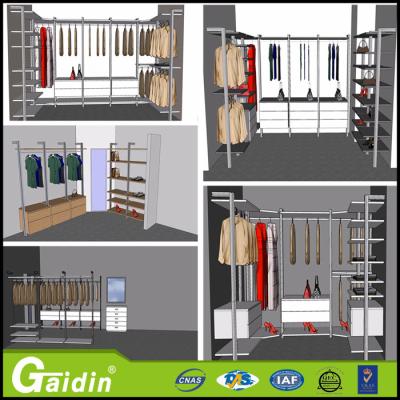 China Aluminum fabric storage bedroom wall wardrobe design new walk in wardrobes for 2015 for sale