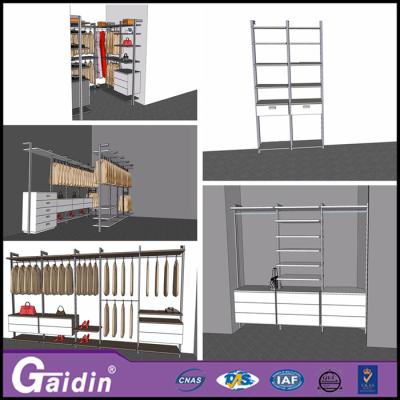China Aluminum fabric portable storage bedroom wooden new walk in wardrobes for 2015 for sale