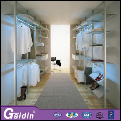 China hottest luxury aluminum profile modern design save space cloth modular wardrobe for sale