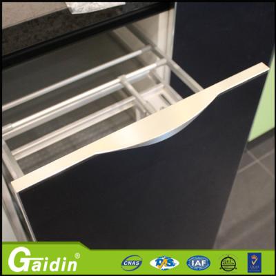 China wardrobe kitchen accessories contemporary foggy siver aluminum furniture handle for sale