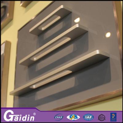 China bedroom wardrobe powder coated contemporary foggy siver aluminum furniture handle for sale