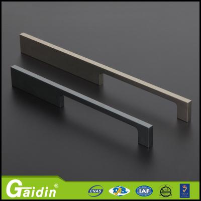 China bedroom dresser powder coated anodized foggy siver aluminum furniture handle for sale