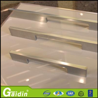 China wardrobe contemporary anodized foggy siver aluminum furniture handle for sale