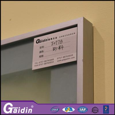 China anodized glass insert toilet Foshan electrophoresis aluminum door frame for sale