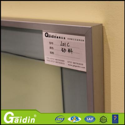 China anodized glass insert T5 factory supply toilet aluminum door frame for sale