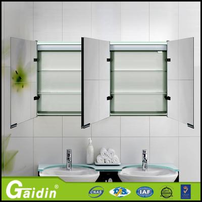 China aluminum bathroom mirror cabinet bathroom wall cabinet for sale