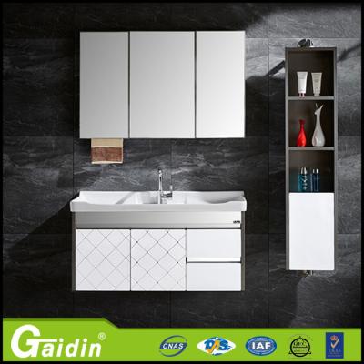 China Wall mounted high quality aluminum alloy bathroom funiture sliding door bathroom cabinet mirror cabinet for sale