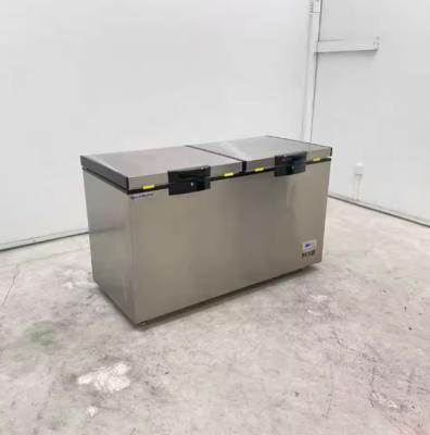 China Horizontal Medical Chest Freezer 860L 304/201 SS Commercial Deli Display Fridge for sale