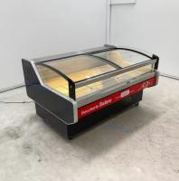 China Customizable Commercial Meat Display Cooler with Adjustable Lighting 220L 0-8C for Supermarket Butcher Shop for sale
