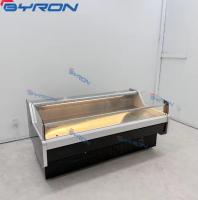 China Customizable Commercial Meat Display Cooler with Adjustable Lighting 220L 0-8C for Supermarket Butcher Shop for sale