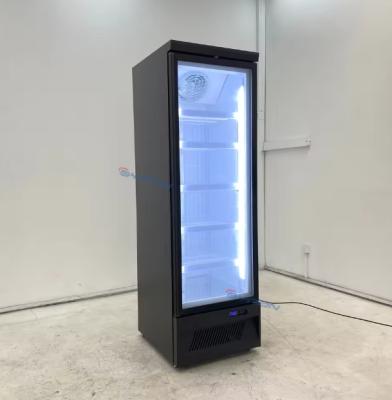 China Luxury 1 Door Display Freezer Upright Glass Front Freezer For Retail And Restaurant for sale