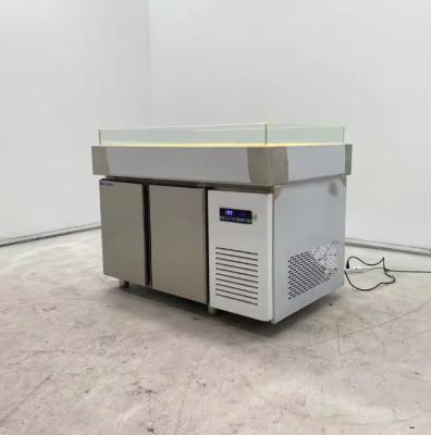 China Customized Workbench Refrigerator SS Under Counter Refrigerator Freezer for sale