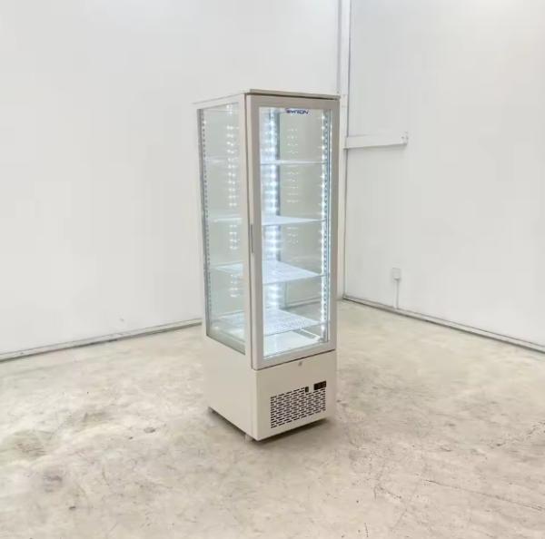 Quality Freestanding Glass Door Display Fridge Glass Cake Display Cabinet For Supermarket for sale