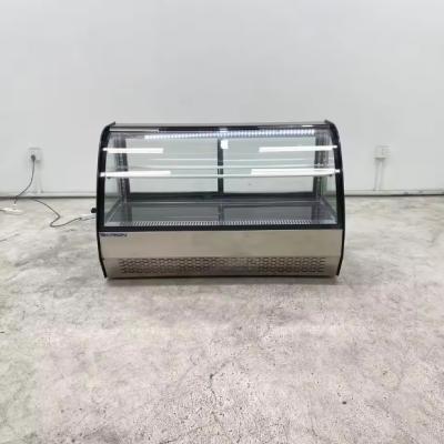 China Stainless Steel Cake Display Cabinet Pastry Commercial Cake Display Fridge for sale