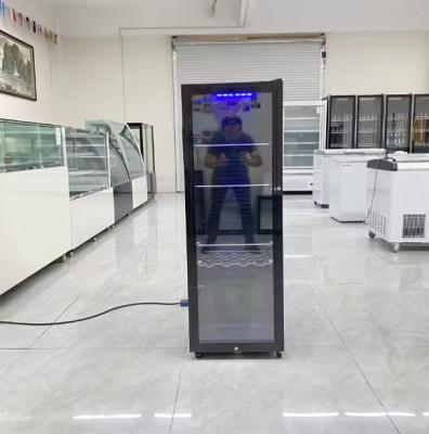 China Smart Beer Fridge Glass Door Upright Glass Door Freezer Customized Logo for sale