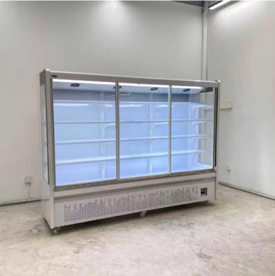 China Multi Layer Air Curtain Refrigerator 3 Doors Commercial Multideck Fridges for sale