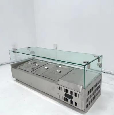 China Restaurant Refrigerated Salad Table Countertop Sandwich Salad Prep Table Customized for sale