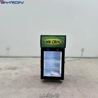 China Adjustable Shelves Mini Beer Fridge Glass Door Beverage Fridge Noise Free for sale
