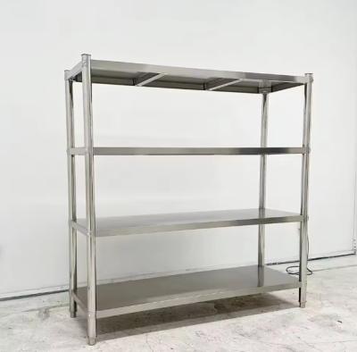 China Durable Commercial Stainless Steel Shelves Space Saving Metal Catering Shelves for sale