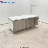 China Stainless Steel 2 Door Workbench Freezer Automatic Defrost 175L 220V Commercial Pull Open for sale