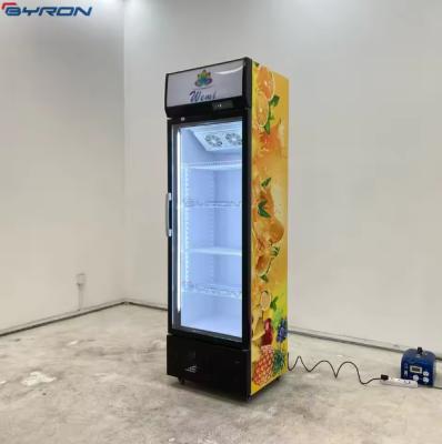 China Chilled Glass Door Upright Freezer Cold Drink Refrigerator 1 Door for sale