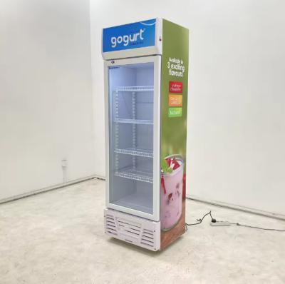 China Commercial Glass Door Refrigerator Upright Glass Door Freezer for sale