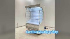 Commercial Air Curtain Display Fridge for Fresh Produce