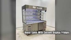 Commercial Hotpot Display Fridge Custom Logo Cooler