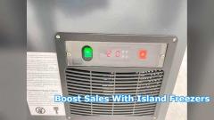 Commercial Island Freezer Best Supermarket Display Solution