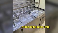 Commercial Hotpot Display Fridge Stainless Steel Cooler