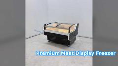 Professional Stainless Steel Meat Display Freezer Showcase