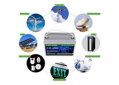 Cina Il ciclo profondo del ciclo di Sunpok 12v del gel della batteria lifepo4 della batteria profonda profonda del ciclo ha sigillato la batteria al piombo in vendita