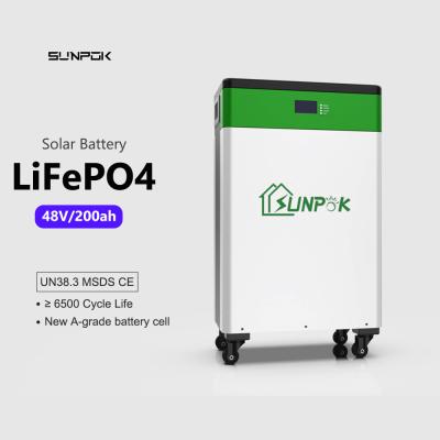 Cina Ciclo profondo LiFePO4 Batteria solare agli ioni di litio 10kwh 48v 200ah Sistema di energia solare per la casa in vendita