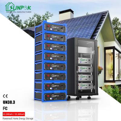 China Lifepo4 Lithium Solar Battery 10kWh 20kWh 30kWh Rack Mounted Home Energy Storage System for sale