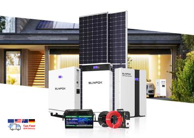 China Complete 5kw 8kw 10kw 12kw 25kw 30 Kw Solar Energy Storage System For Home On Grid Kit for sale