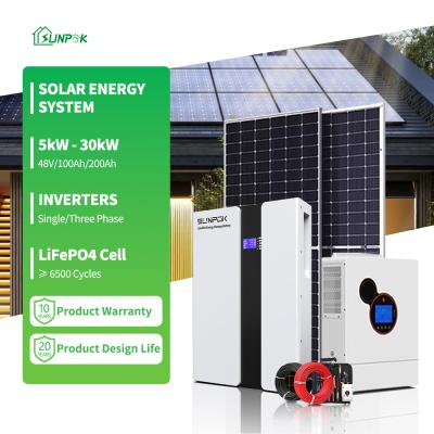 China 10kw 15kw Solar Kit Price 3000W 5000W 6kw 8kw Complete Solar System for Home off Grid Solar Energy System for sale