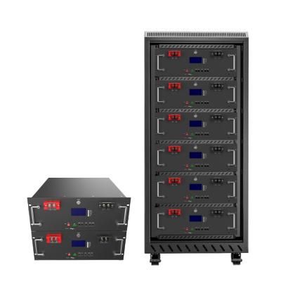 中国 48V 51.2V 100Ah 200Ah Lithium Battery BMS 5kWh 10kWh 15kWh Server Rack Solar Home Energy Storage LiFePO4 Battery 販売のため