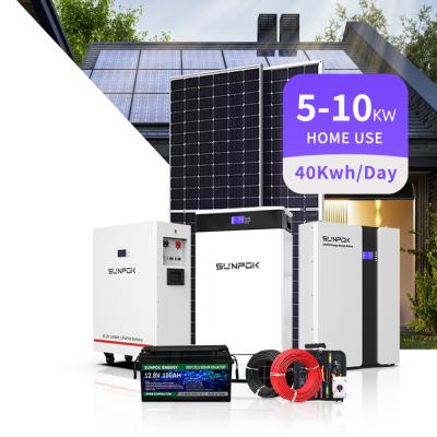 China 15kw Home Module Kit 10kw 12kw 10kva 20kw Panel Set 15 Kw Pv Power Solar Energy On Grid Solar Generator System for sale
